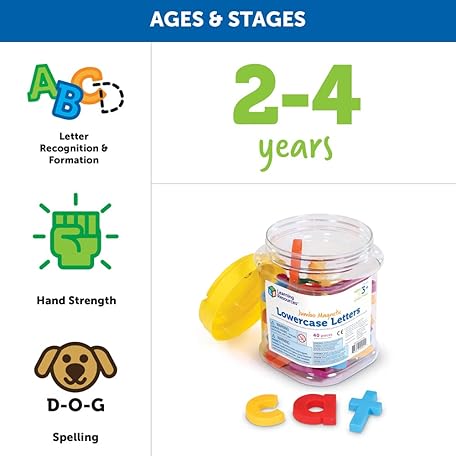Mua Learning Resources Jumbo Magnetic Lowercase Letters, Develops ...