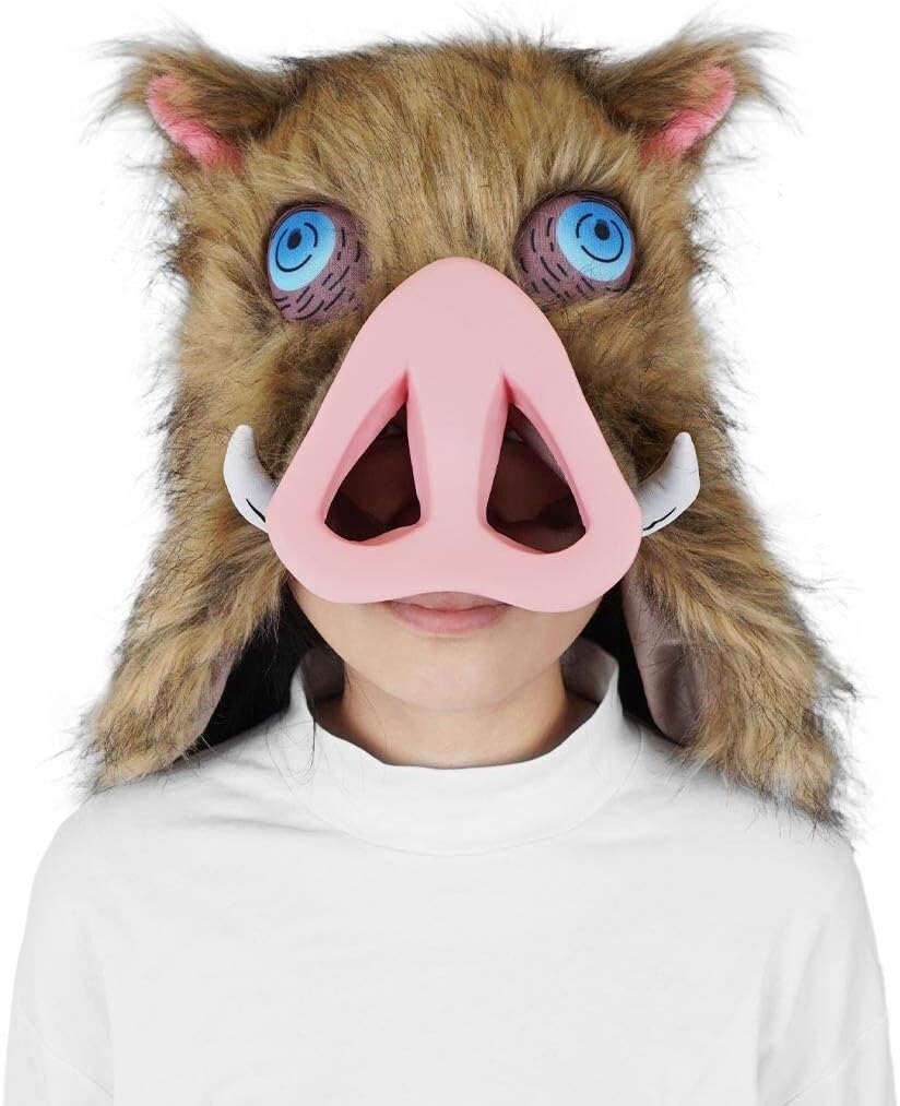 CoolChange Kimetsu no Yaiba wildpig mask/ furry hat for Inosuke ...