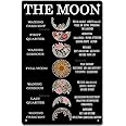 Amazon.com: Retro Tin Metal Sign Moon Phases Meanings Witchery-Home ...