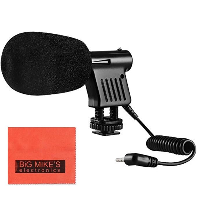 Amazon.com : Mini Zoom Video Camera Shotgun Microphone For Nikon D500 ...