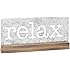 Amazon.com: MyGift Multicolored Rustic Wood Relax Decorative Letter ...