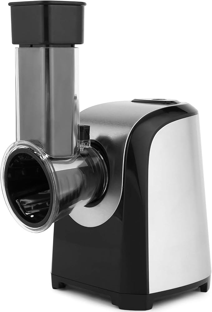 Meykey Rallador Eléctrico Multifunción 4 en 1,Rallador cocina, Cortador ...