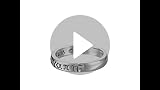 Amazon.com: Bob Siemon Sterling Silver Greek "Agape" Ring, Size 9: Jewelry