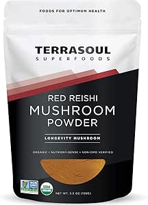 Amazon.com: Terrasoul Superfoods Organic Reishi Mushroom Powder (4:1 ...