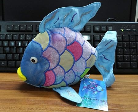 FidgetGear The Rainbow Fish Stuffed plush toy doll 8" new: Amazon.co.uk ...