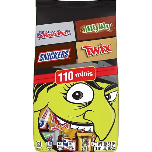 SNICKERS, TWIX, MILKY WAY & 3 MUSKETEERS Chocolate Halloween Candy Bar ...