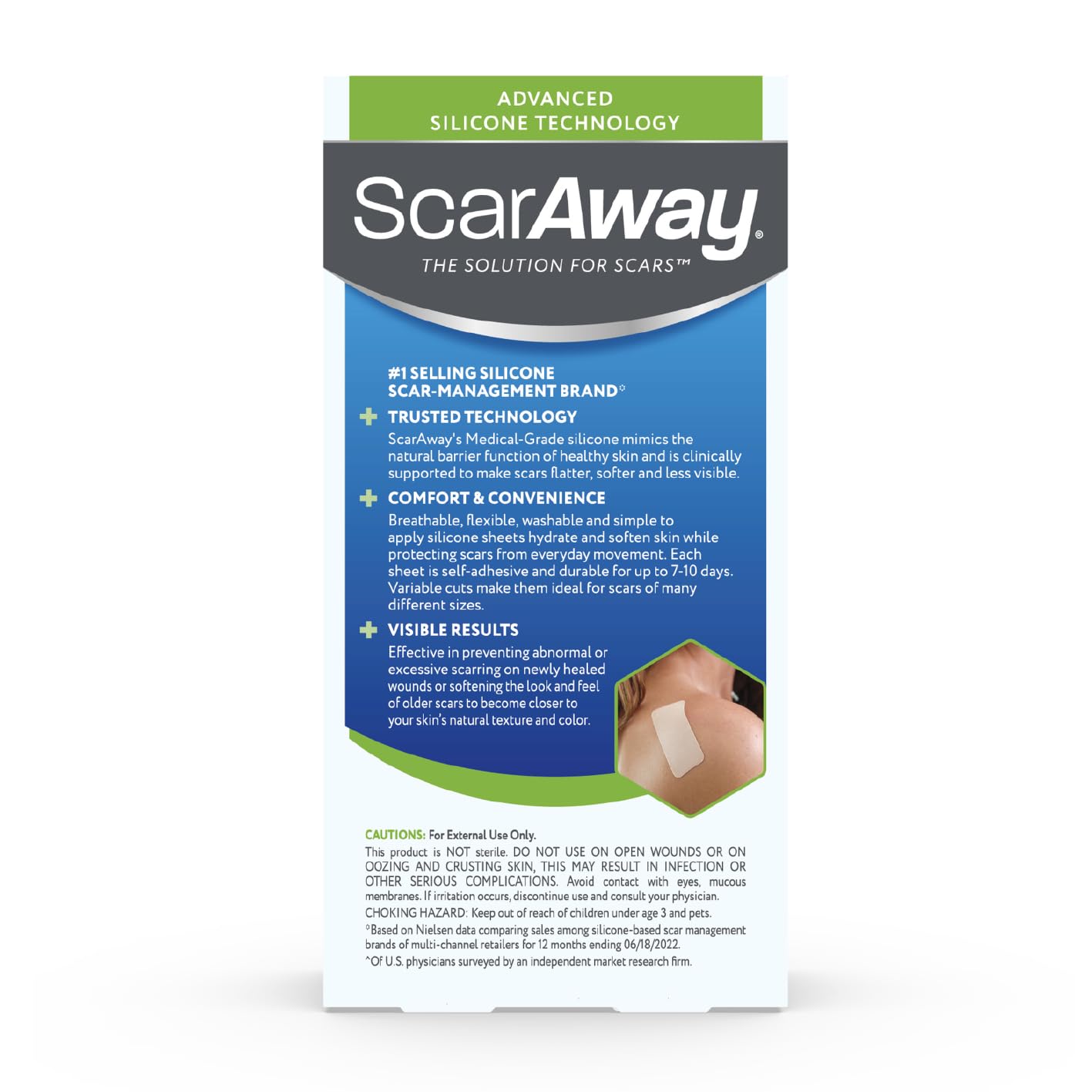 Mua ScarAway Advanced Silicone Scar Sheets, Medical Grade Variety Pack ...