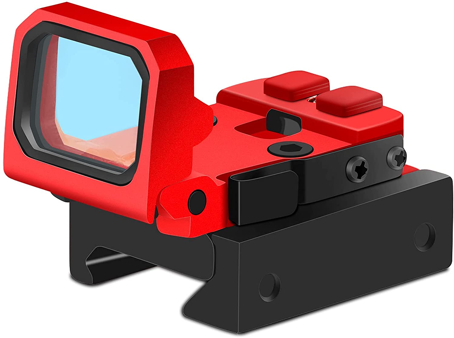 Picatinny Rail Mount Reflex Sight Flip Up Red Dot Reflex Sight - 3 MOA ...