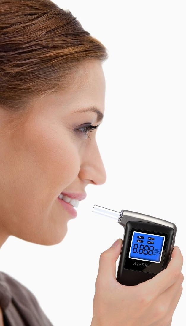 Coolshare Alcohol Tester,Professional Breathalyzer Portable Breath ...