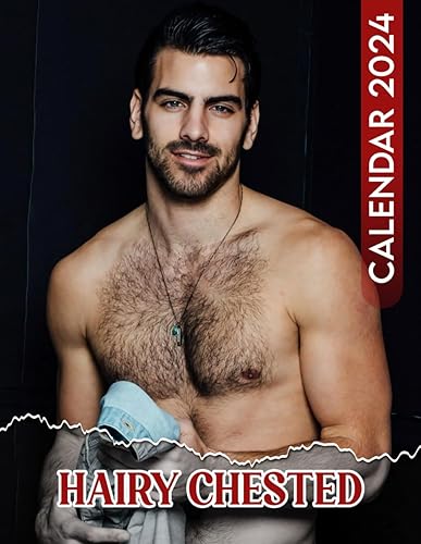 Style Hairy Chested Men Calendar 2024: Sexy Calendar 12 Month 2024 ...