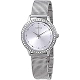 Guess Damen Analog Quarz Uhr mit Edelstahl Armband W1009L1: Amazon.de ...