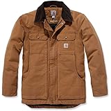 Amazon.com: Carhartt Men's Full Swing Loose Fit Washed Duck Fleece-Lined Jacket: Clothing, Shoes ...