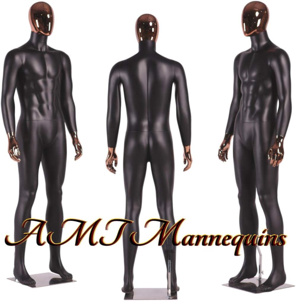Amazon.com: Standing Male Rose-Gold Mirrored Egghead Mannequin (HHX-DM1 ...