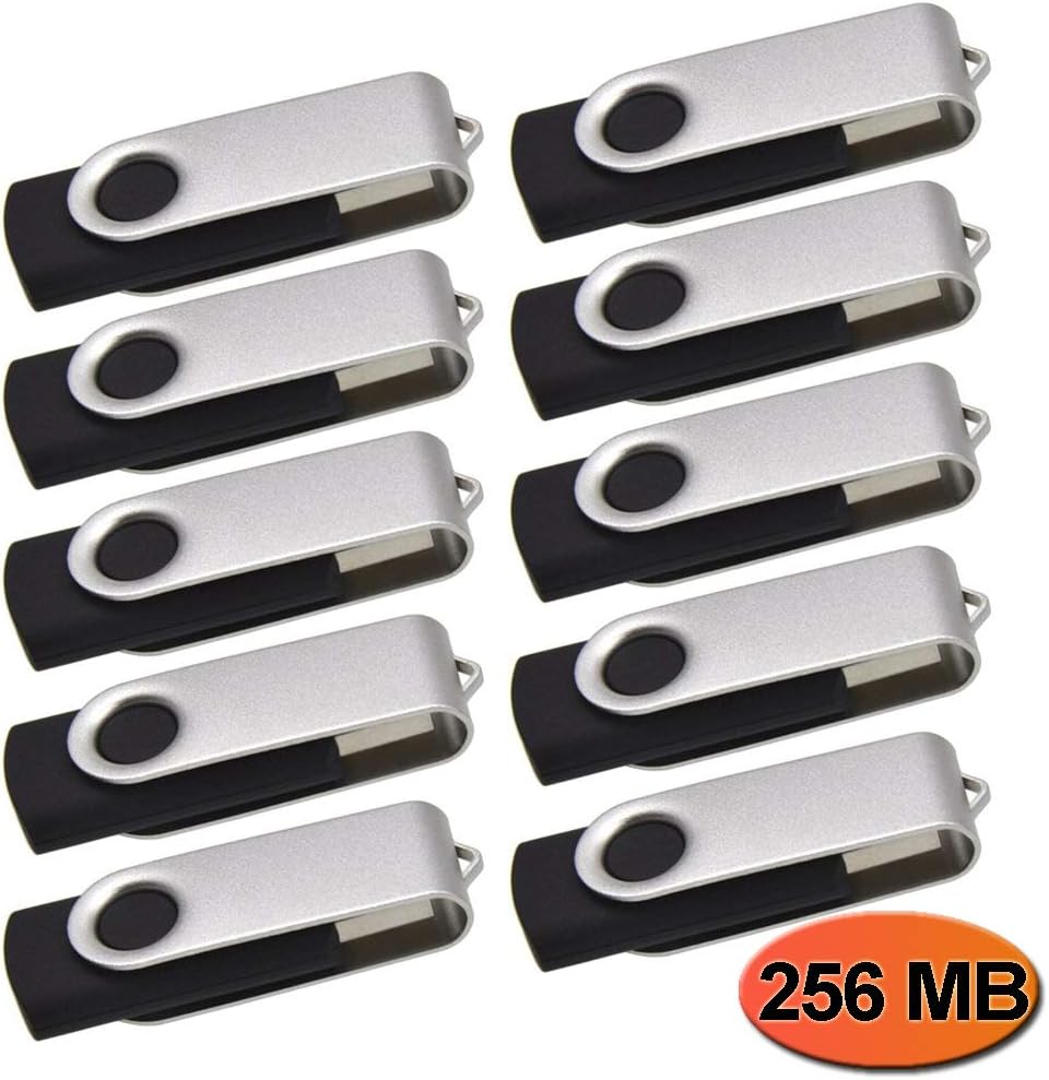 USB Stick 10 Pack 256MB USB 2.0 Memory Sticks, Kepmem Portable 256 MB ...