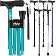 Amazon.com: Vive Folding Cane - Foldable Walking Cane for Men, Women ...