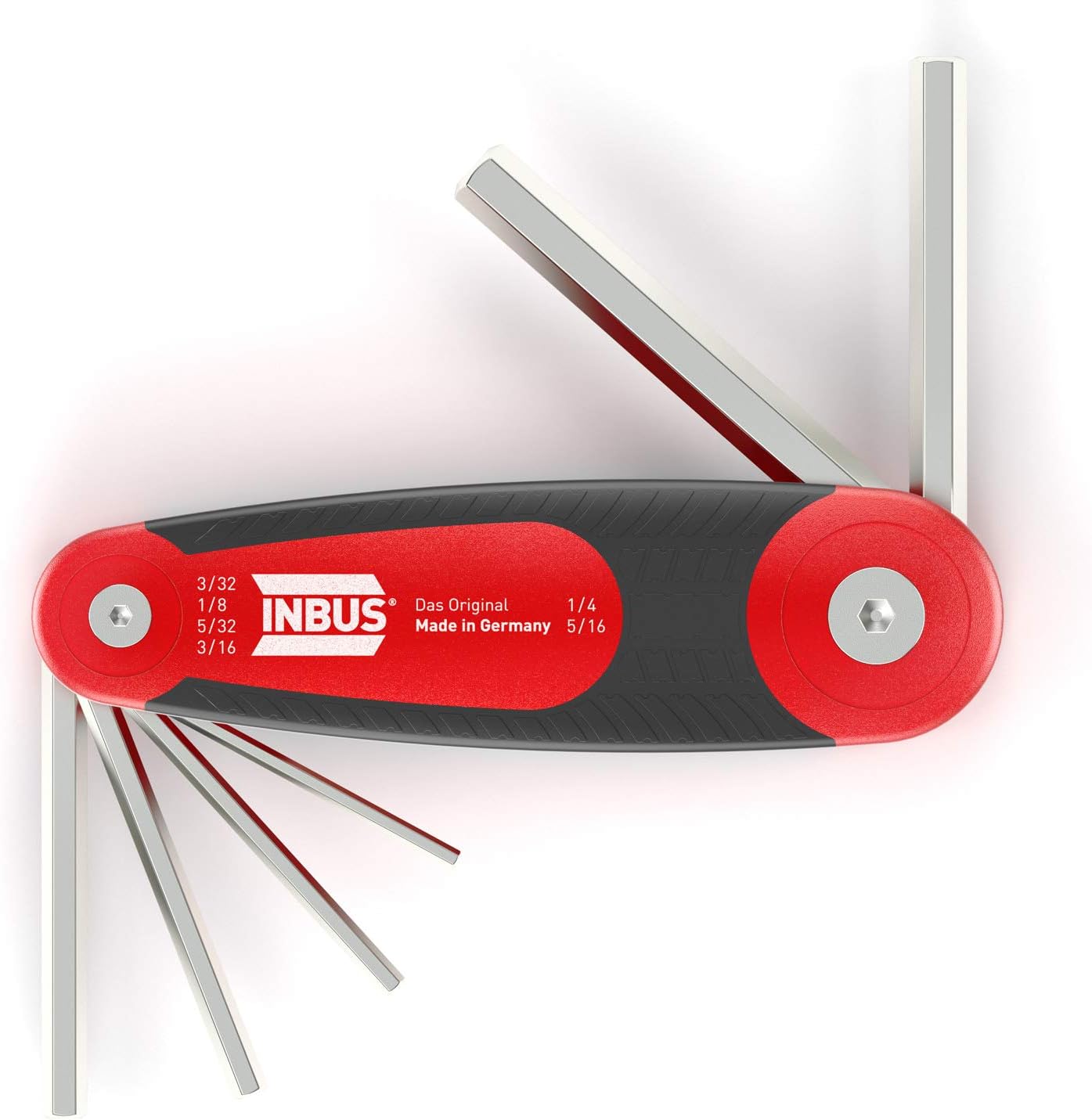 INBUS® 70402 Inbusschlüssel Set im 6tlg. Zoll 3/32-5/16" Klapphalter I ...