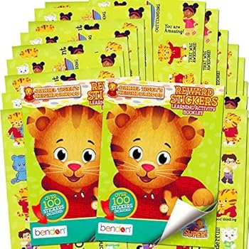 Amazon.com: Daniel Tiger Stickers ~ Over 200 Reward Stickers (Set of 2 ...