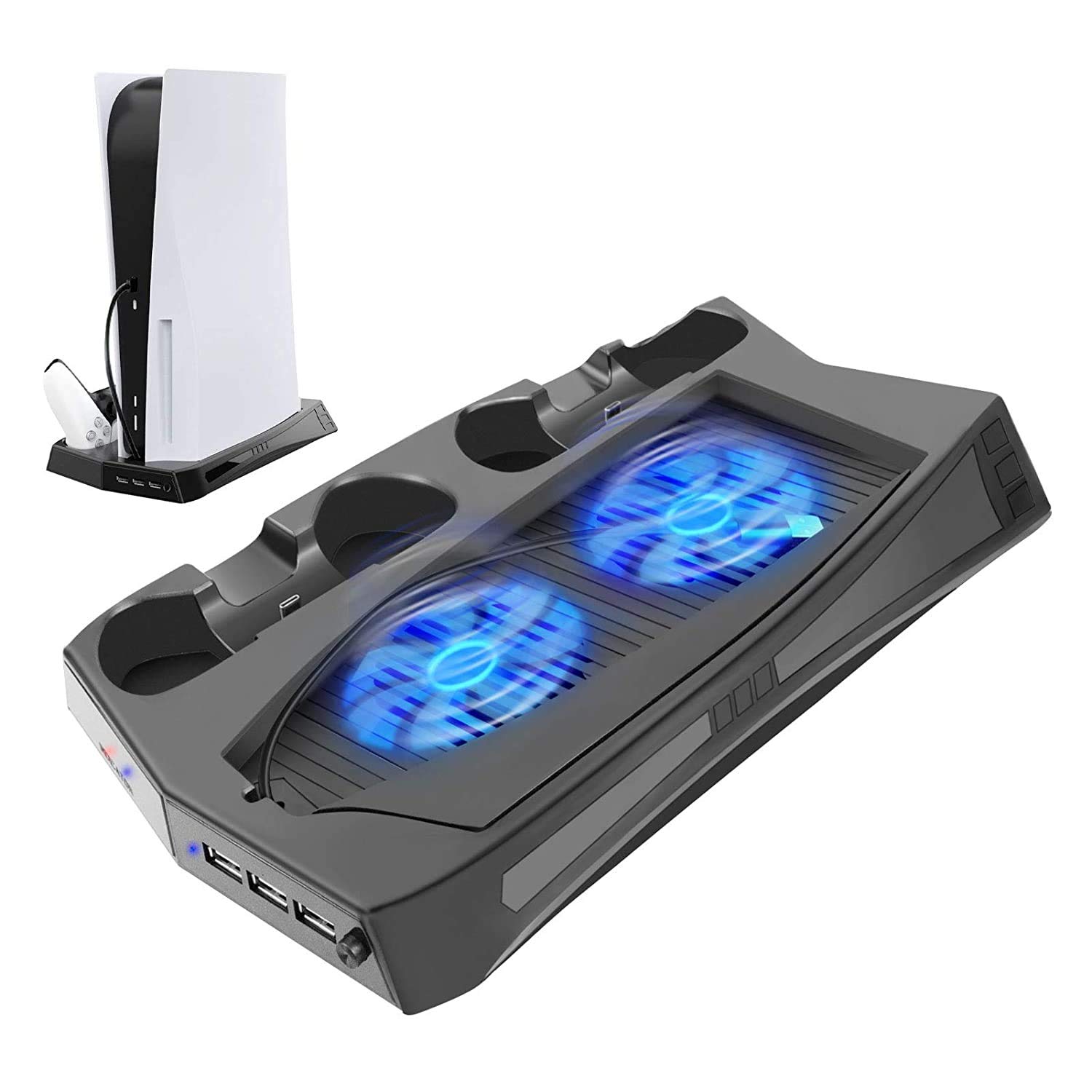 Buy Playstation 5 Digital Edition, 2 DualSense Controller Charging Dock ...
