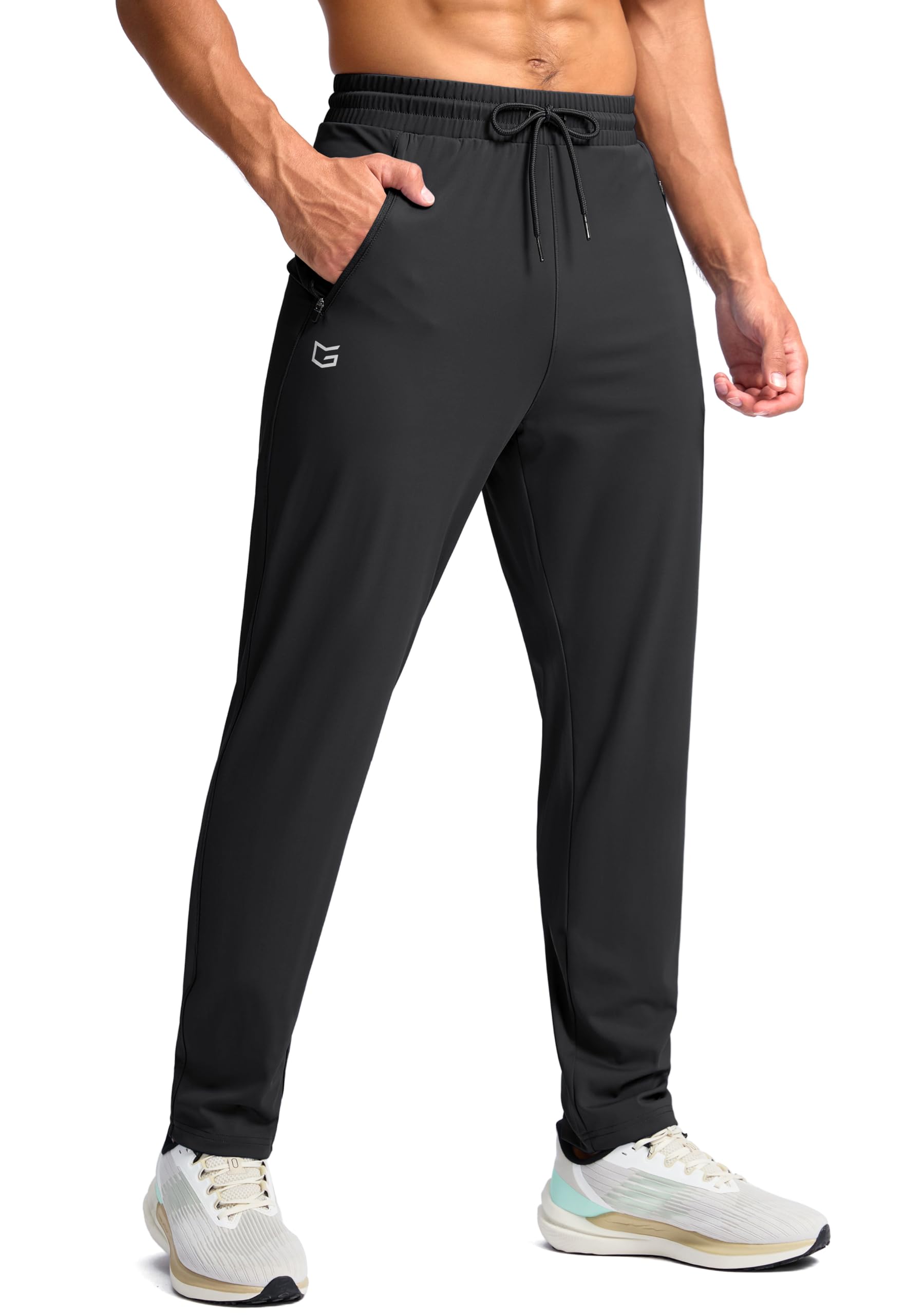 G Gradual Men's 30"/32"/34"/36" Inseam Tall Sweatpants with Zipper ...