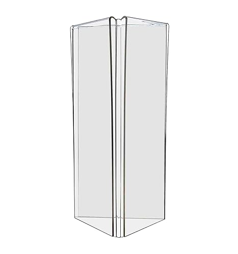 Sign Holder 4" x 9" Three Sided Table Tent POP Signs Restaurant Menu ...