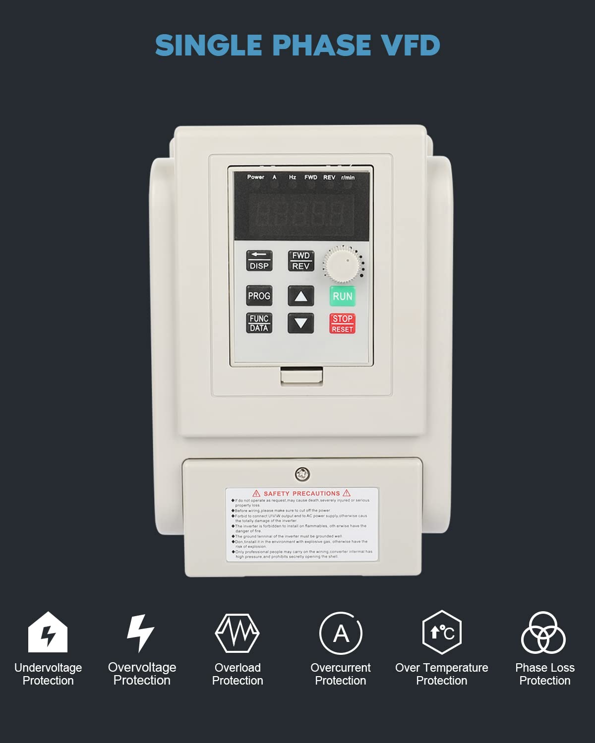 Mua GCCSJ 2.2kw 3HP VFD Inverter AC 220V 12A Variable Frequency Drive ...