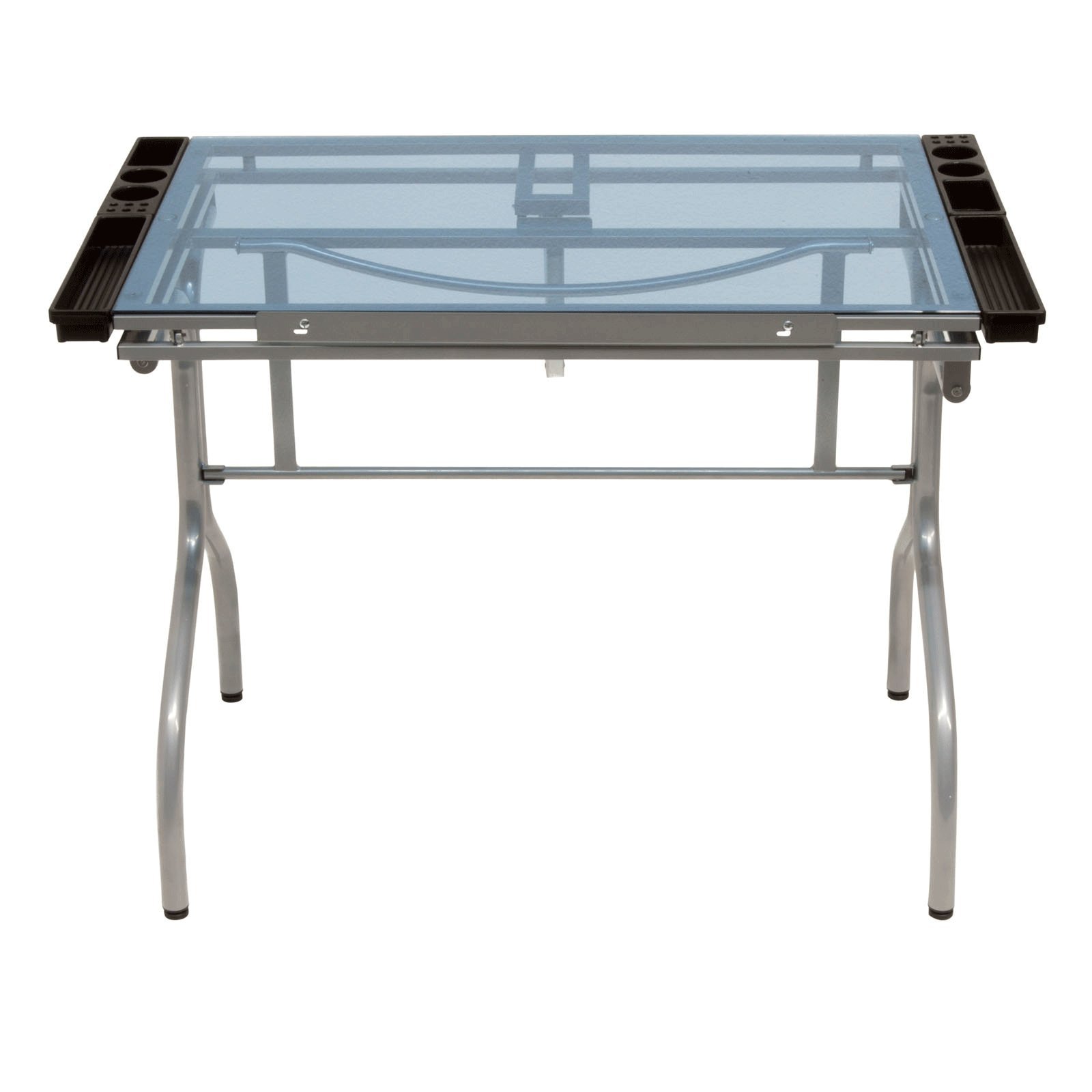 Mua Studio Designs Folding Modern Glass Top Adjustable Drafting Table ...