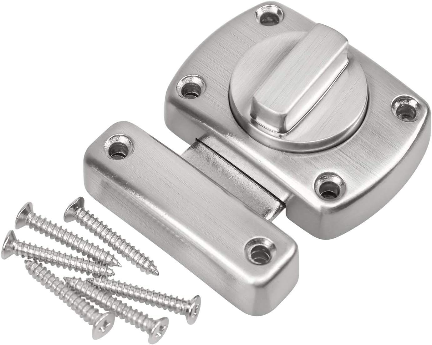 Bathroom Door Latch – WENTS 2 Pack Rotate Bolt Latch Gate Lock Brushed ...