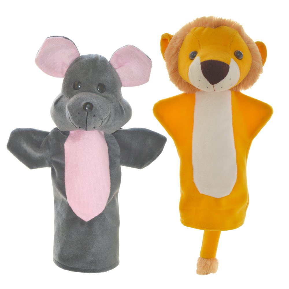 Buy Cuddly Toys Lion and Mouse Storytelling Hand Puppets (11 inch ...