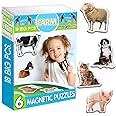 Amazon.com: MAGDUM Farm Magnetic Puzzles for Kids Ages 3-5 - Toddler ...