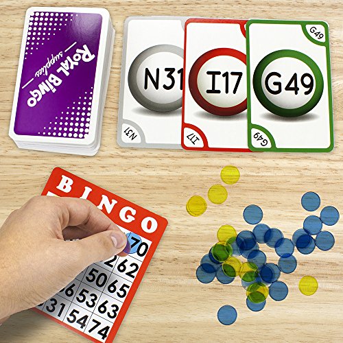 Royal Bingo Supplies Jumbo 5 25 X 3 25 Bingo Calling Cards Pack Of 