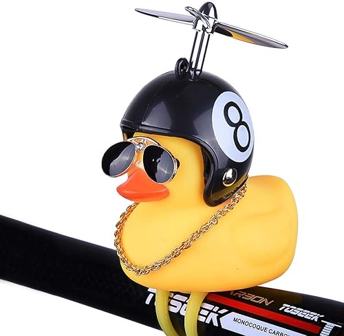 zowam Duck Bike Bell, Yellow Duck Car Dashboard Decorations with LED ...