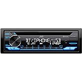 Amazon.com: JVC KD-T710BT - CD Car Stereo, Single Din, Bluetooth Audio and Hands Free Calling w ...