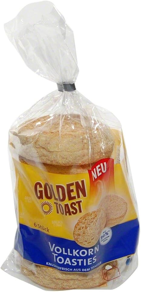 German Lieken Golden Toast 6 Pieces of Whole Grain Toasties - 1 x 300 g ...