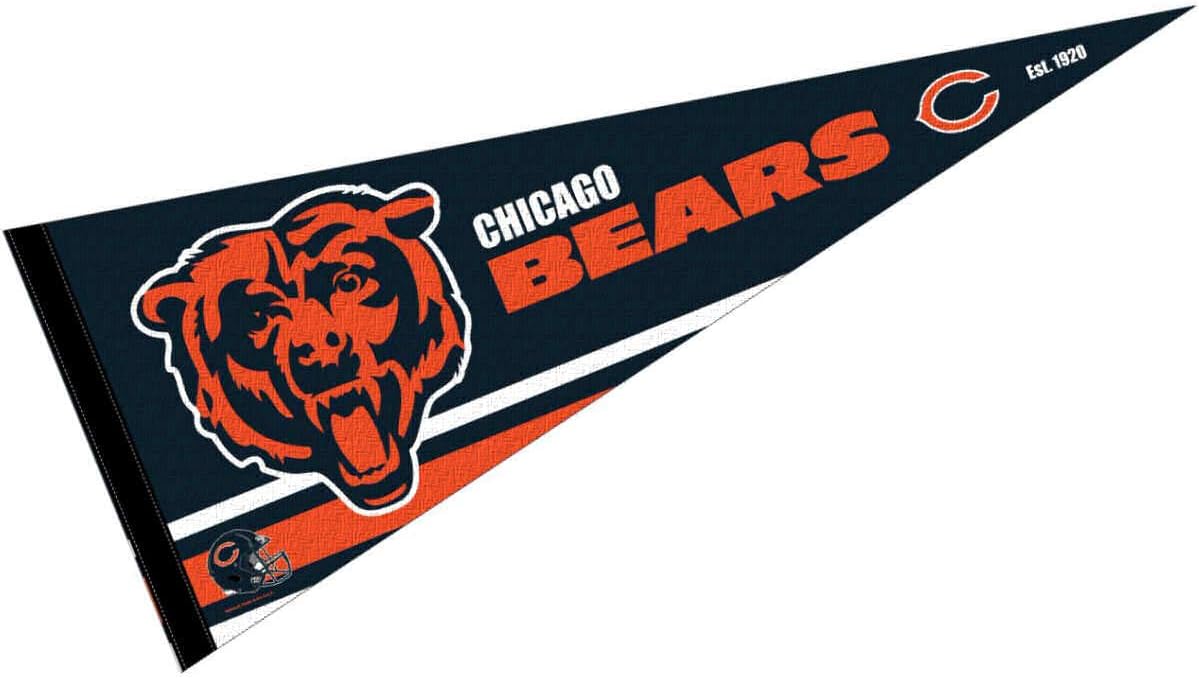 Amazon.com : WinCraft Chicago Bears Pennant Banner Flag : Sports & Outdoors