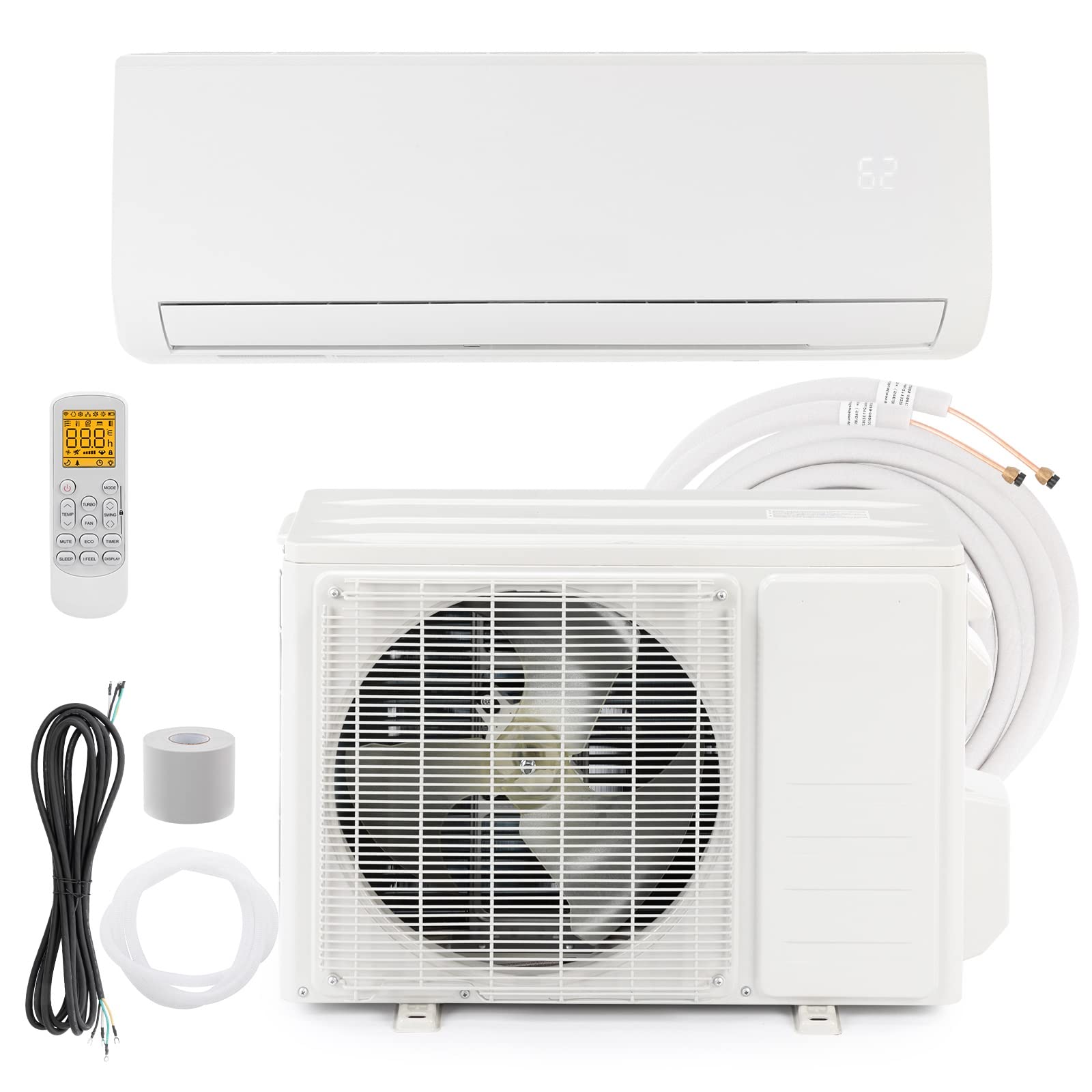 Mua 9,000 BTU Mini Split AC/Heating System with Inverter, 115V 19 SEER ...