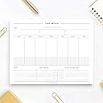 Amazon.com : Bliss Collections Minimalist Weekly Planner Tear Off Pad ...