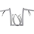 Amazon.com: MoKitDora Softail Dyna Pre-wired Handlebar 12" Rise Ape Hangers 1.25" Fat 1" Clamp ...