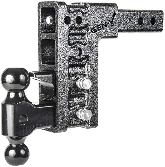 Drop hitch Pintle Hitch Combo 2" 10, 000 LB. By GENY #324, 2 "Solid ...