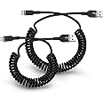 Amazon.com: Type C Charger Coiled USB C Cable Fast Charging for Google ...