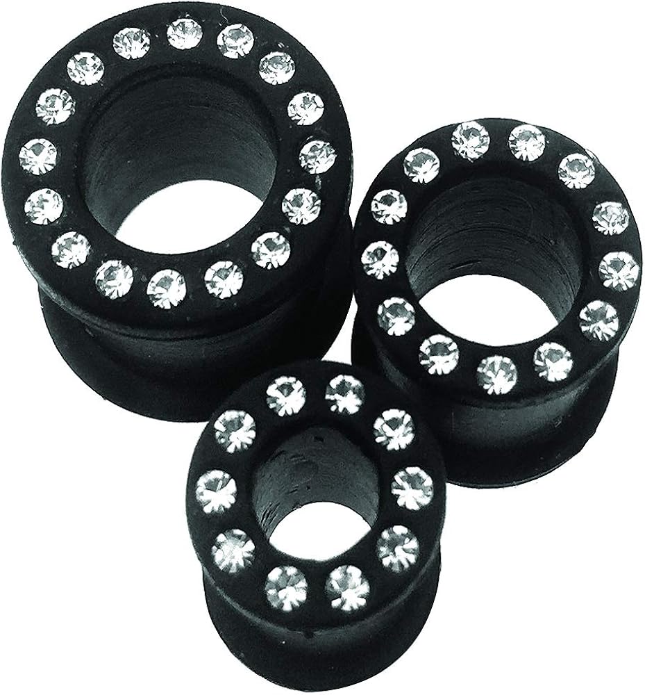 0g 0 gauges Plugs Flesh Tunnels Double Flare Taper 0g 0 Gauges 8mm 8 6 ...