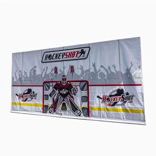 HockeyShot Crowd Goes Wild Hockey Shooting Tarp - 8'x16' Heavy Duty ...