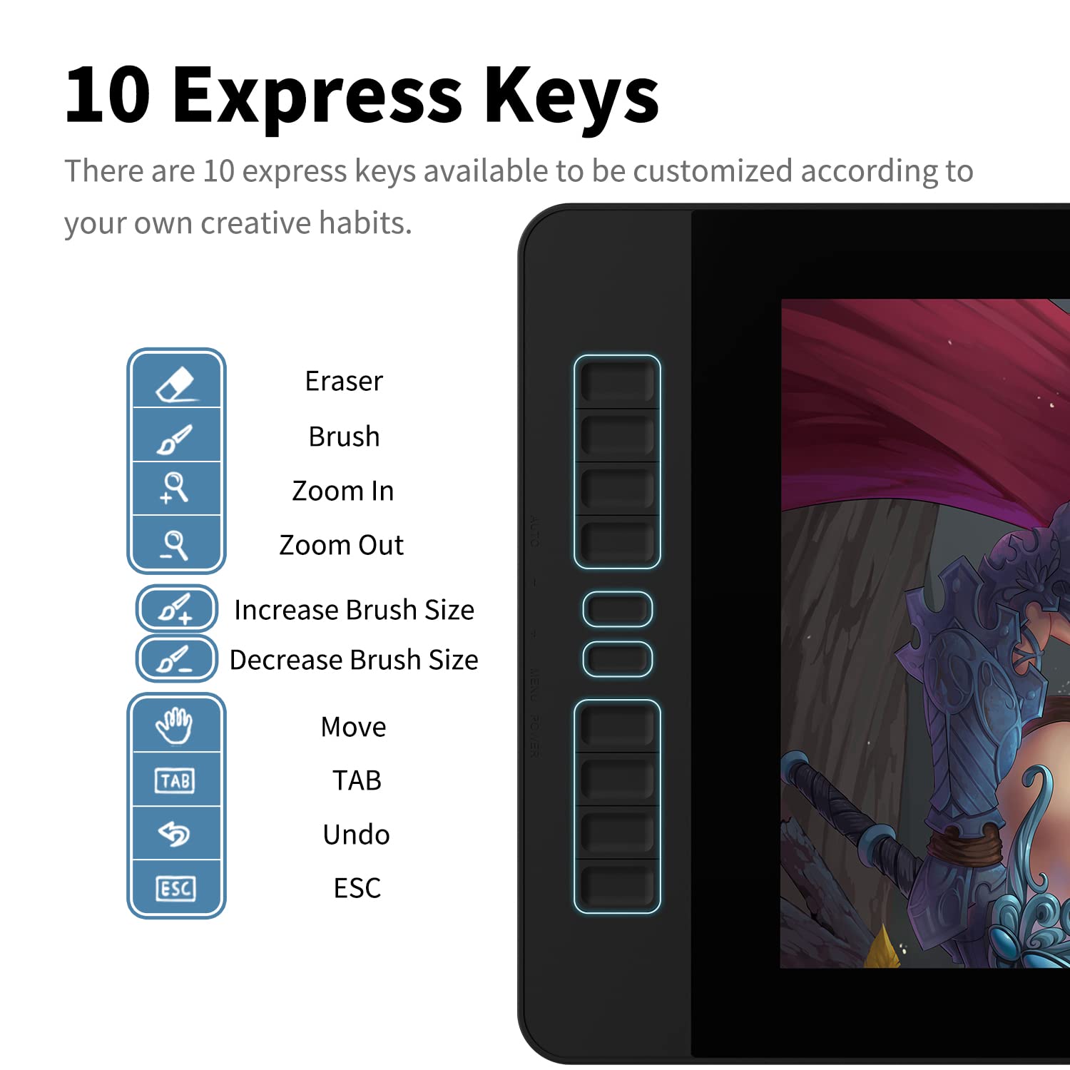 Mua Drawing Tablet with Screen GAOMON PD1560 Drawing Monitor Art Tablet ...