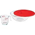 Amazon.com: Pyrex 3 Piece Glass Measuring Cup Set, Includes 1-Cup, 2 ...