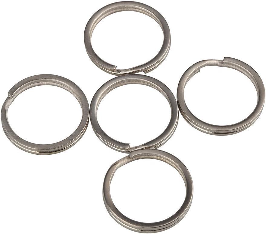 TISUR Titanium Keychain Key Ring Split Ring，Titanium Heavy Duty Key ...