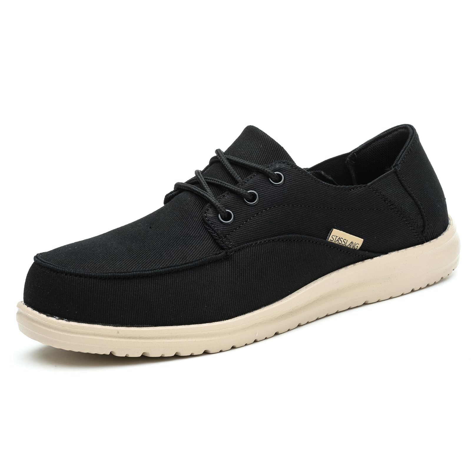Stasslang Steel Toe Shoes for Men Lightweight Casual Work Safety ...