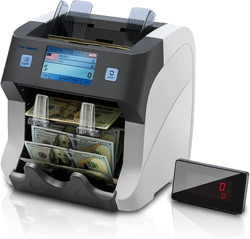 Ten Tatent SH-108C Mixed Denomination Bill Counter and Sorter with ...