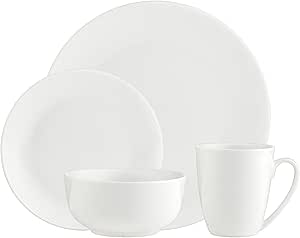 Amazon.com | Godinger Dinnerware Set, Porcelain Plates Bowls and Mugs ...