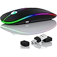 Amazon.com: TENMOS T16 LED Wireless Mouse, 4800 DPI USB C Rechargeable ...
