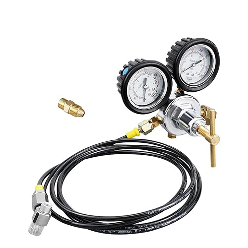 NICECNC 6000PSI Nitrogen Regulator Kit Shock Fill Kit Nitrogen Charge ...