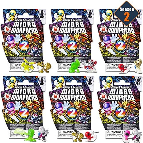 Power Rangers Micro Morphers Figures Blind Bags Party Favors Set ...